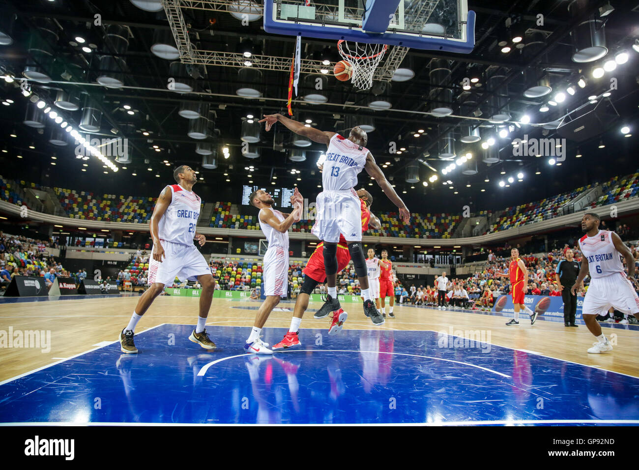 London, UK. 3rd. September, 2016. GB's no 13, Eric Boateng successfully ...