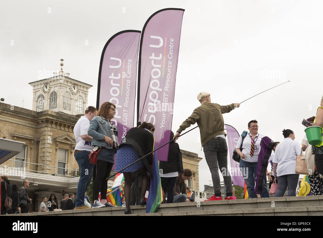 Gay Pride demonstration Reading Stock Photo - Alamy