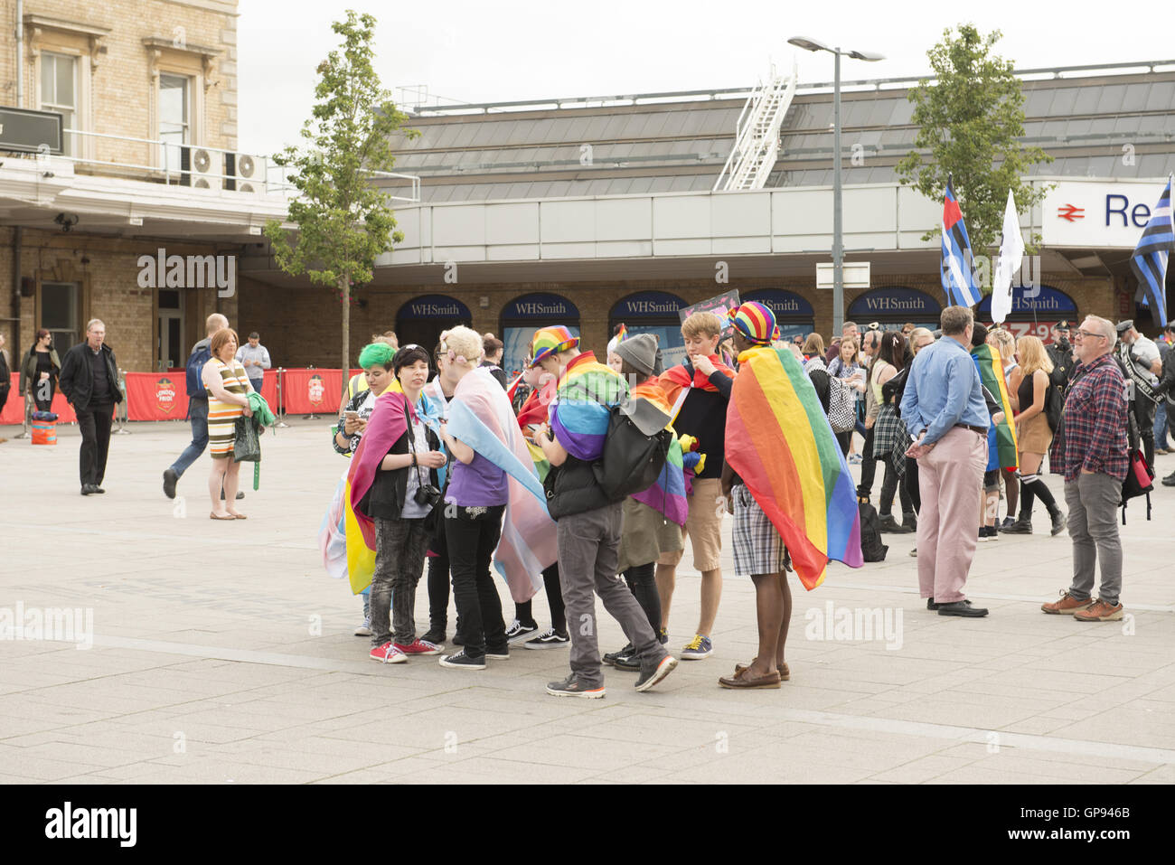 Gay Pride demonstration Reading Stock Photo - Alamy