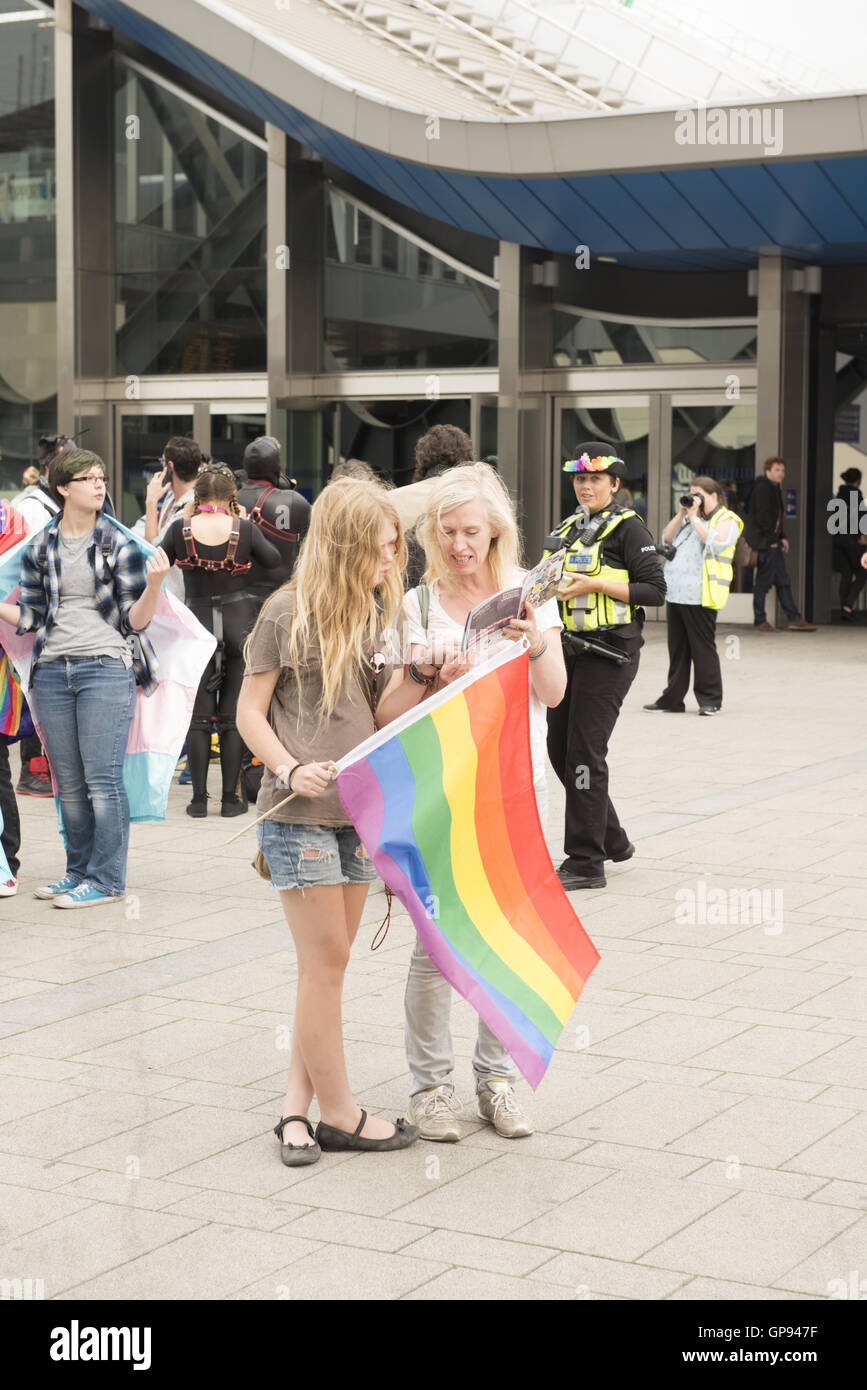 Gay pride demonstration hi-res stock photography and images - Alamy