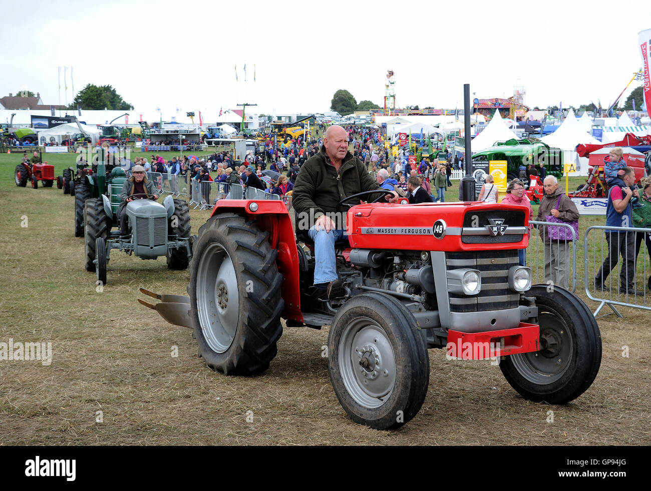 Vintage tractor display at "Dorset County Show", UK Stock Photo - Alamy