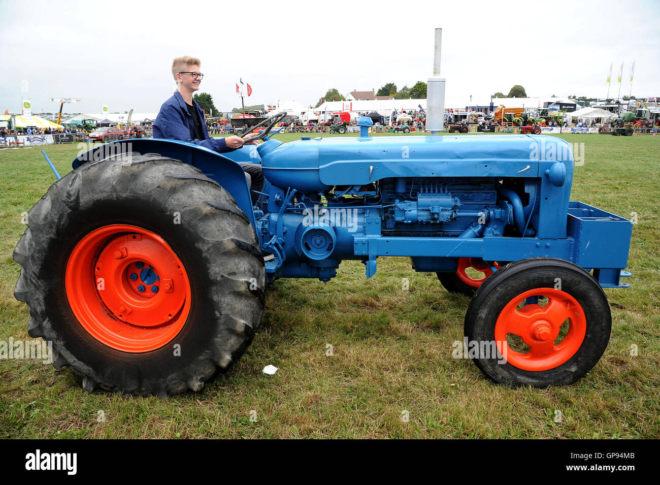 Vintage tractor display at "Dorset County Show", UK Stock Photo - Alamy
