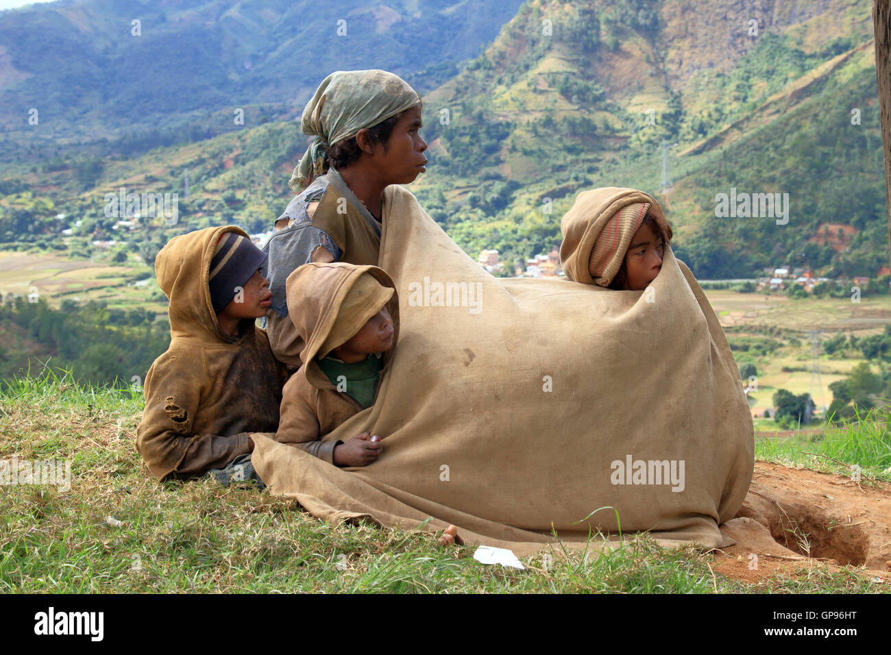 Ethnic Family Madagascar Stock Photo - Alamy