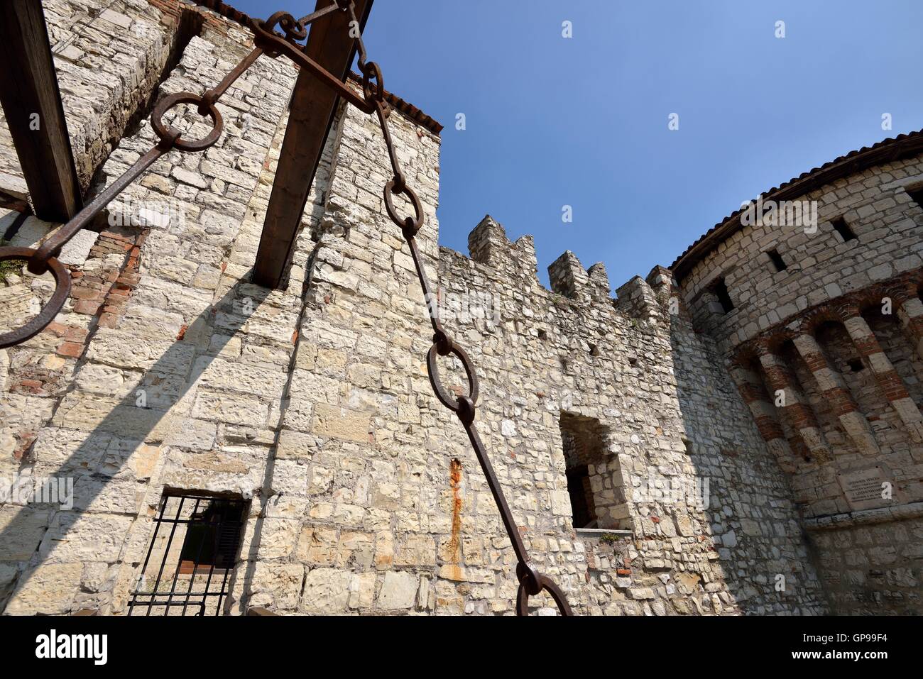 Brescia Castle, Castello di Brescia, Brescia, Lombardy, Italy Stock ...