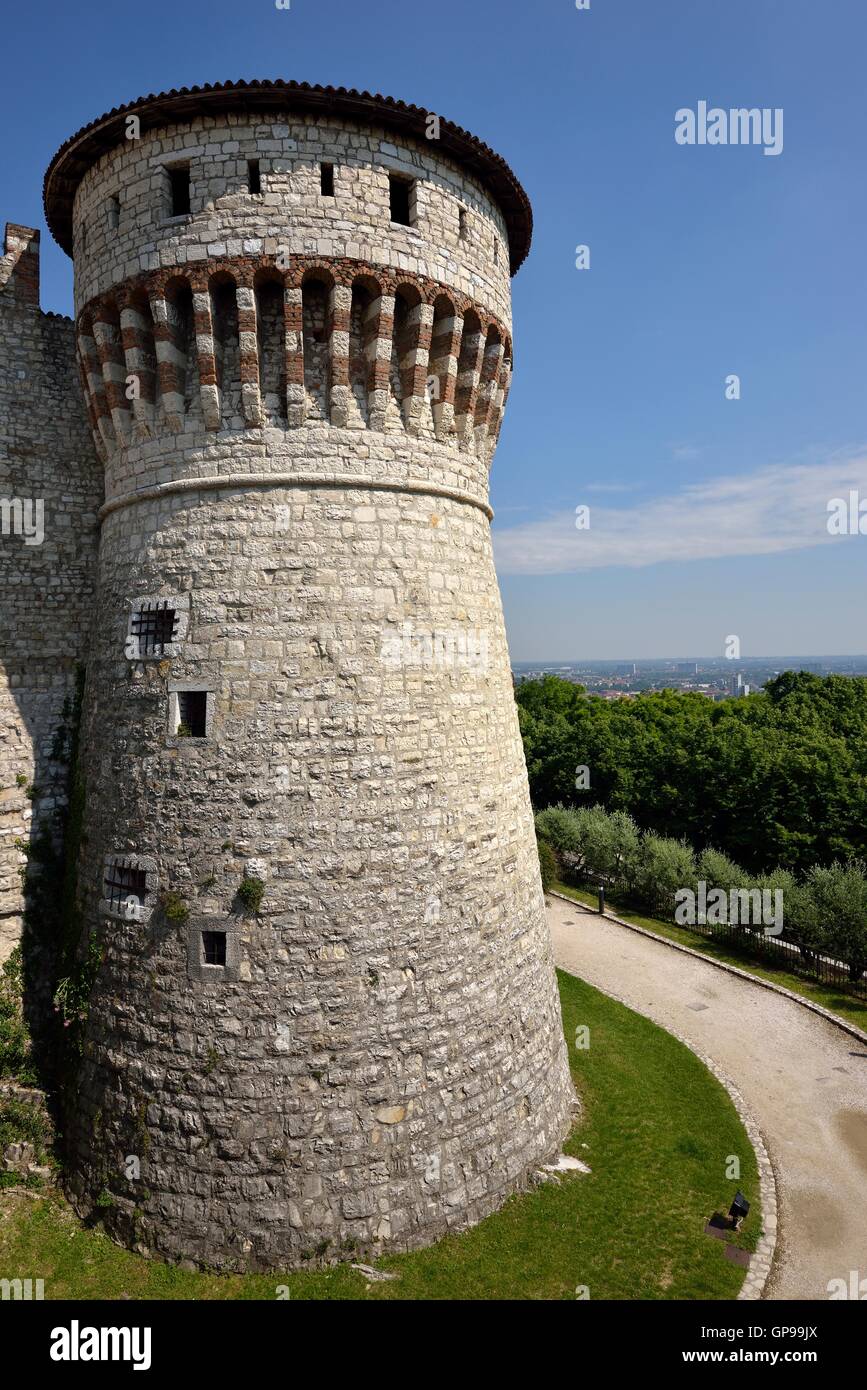 Tower of prisoners, Brescia Castle, Castello di Brescia, Brescia ...