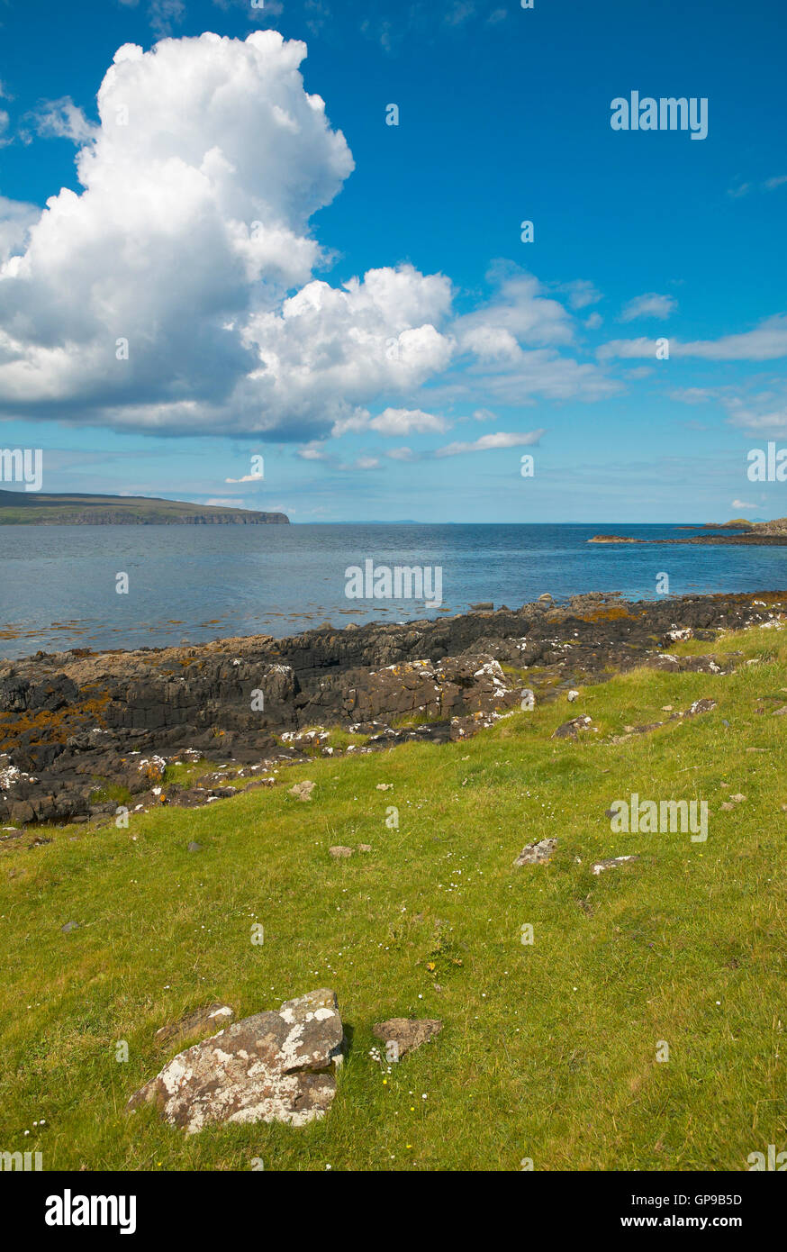 Coastline landscape in Skye isle. Scotland. UK. Vertical Stock Photo ...
