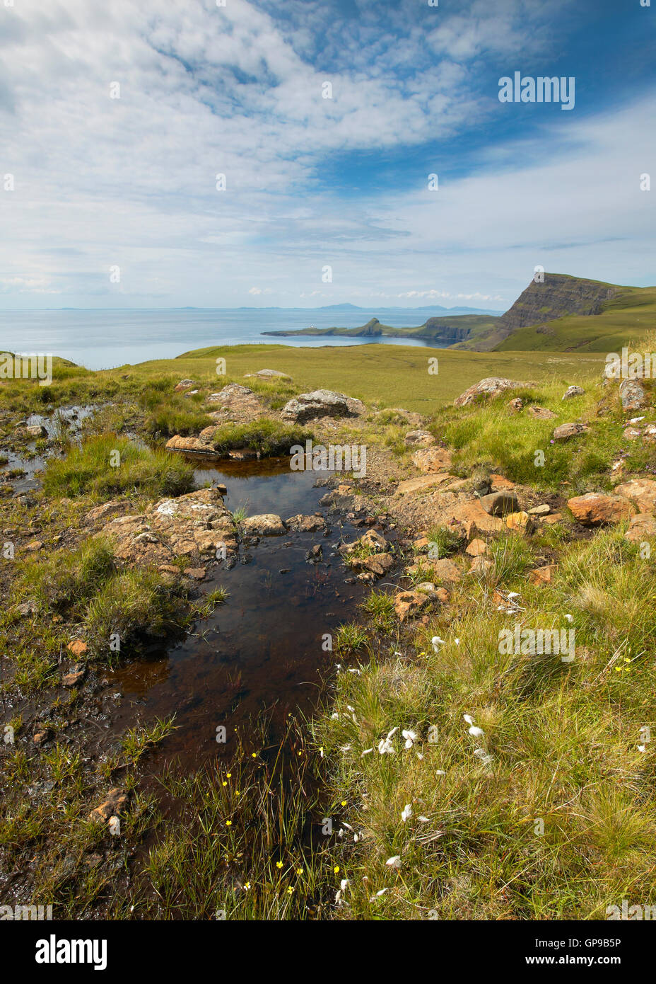 Coastline landscape in Skye isle. Scotland. UK. Vertical Stock Photo ...