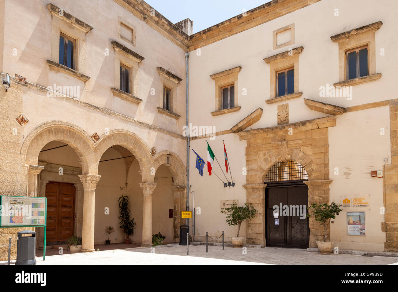 Convento Del Carmine, Piazza Del Carmine, Marsala, Sicily, Italy Stock ...