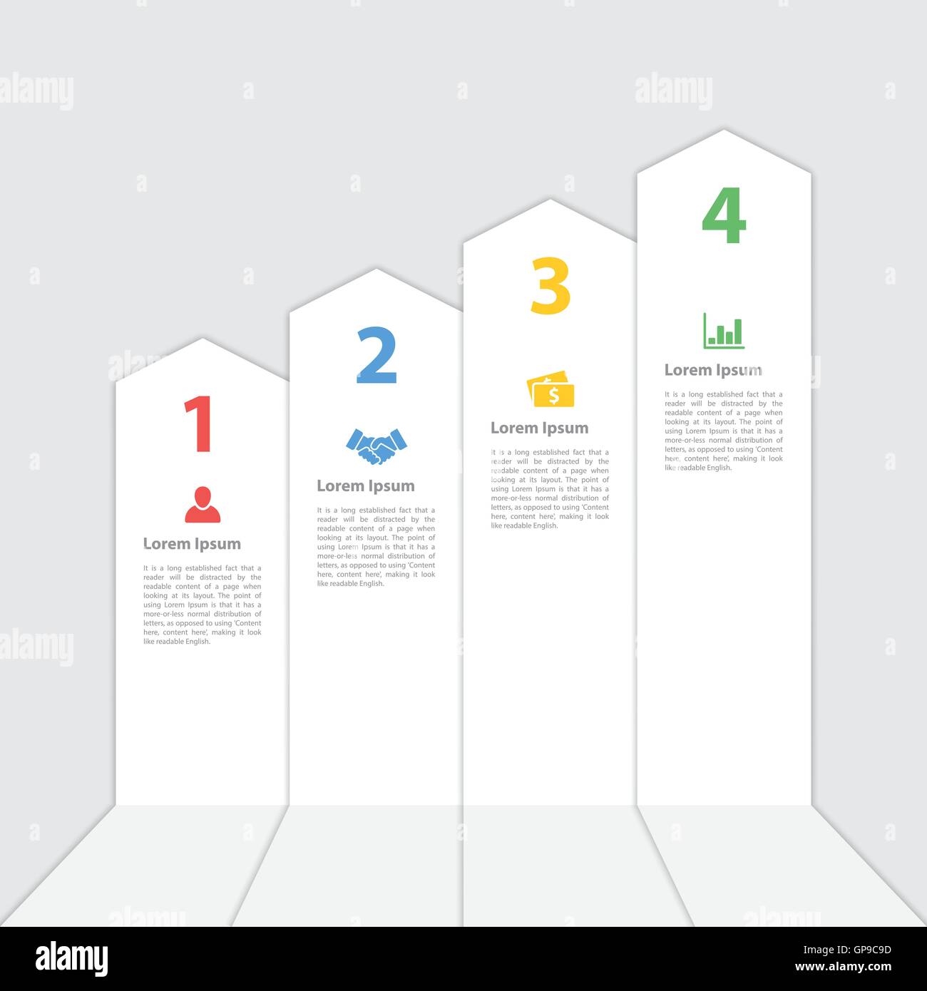 [EPS10] four steps sequence infographic layout concept vector ...
