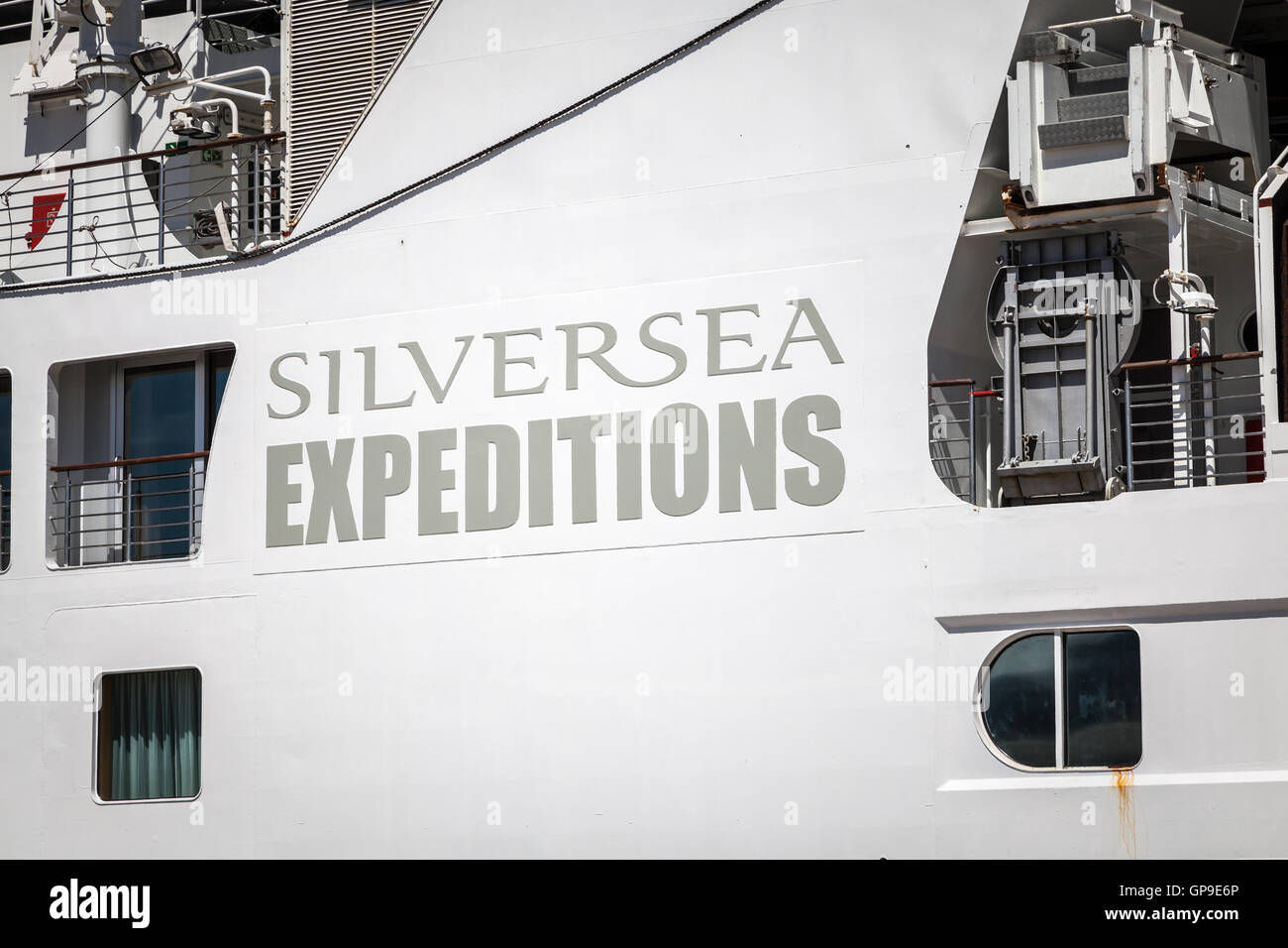 Silversea Cruises Silver Explorer expedition ship visits Pembroke Dock ...