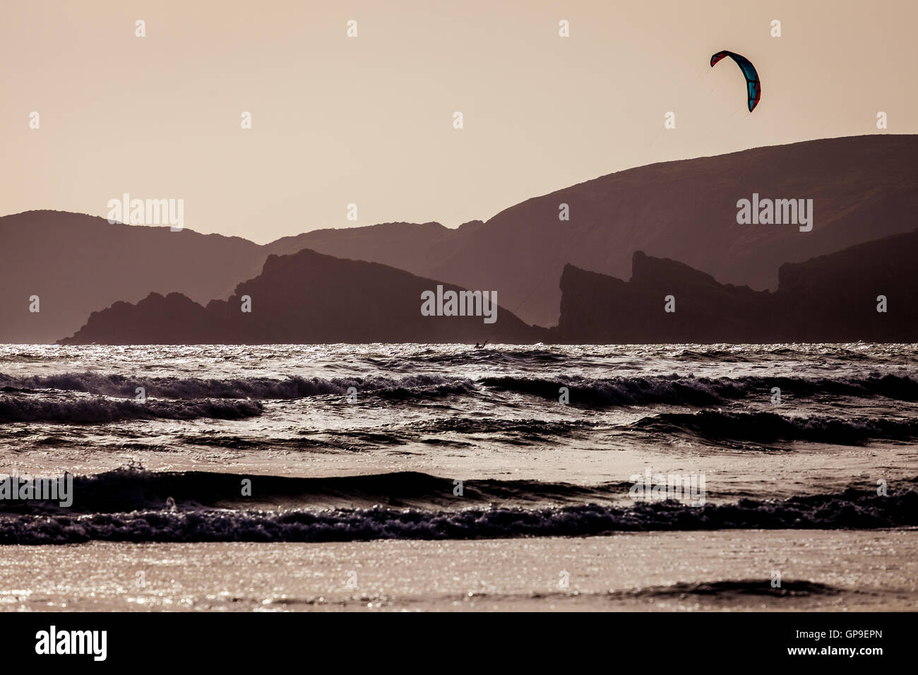Newgale beach pembrokeshire surfer hi-res stock photography and images ...
