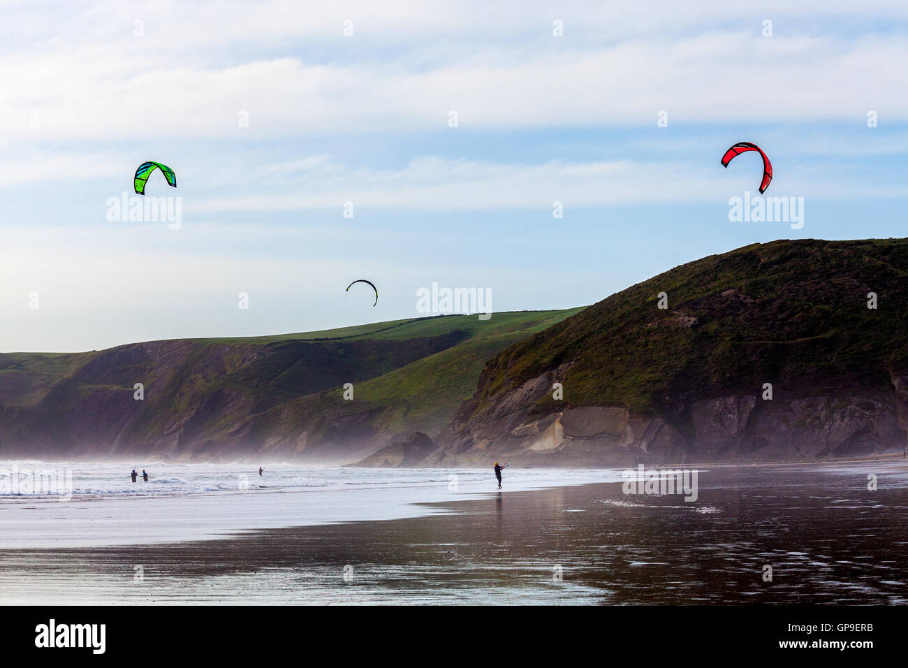 Newgale beach pembrokeshire surfer hi-res stock photography and images ...
