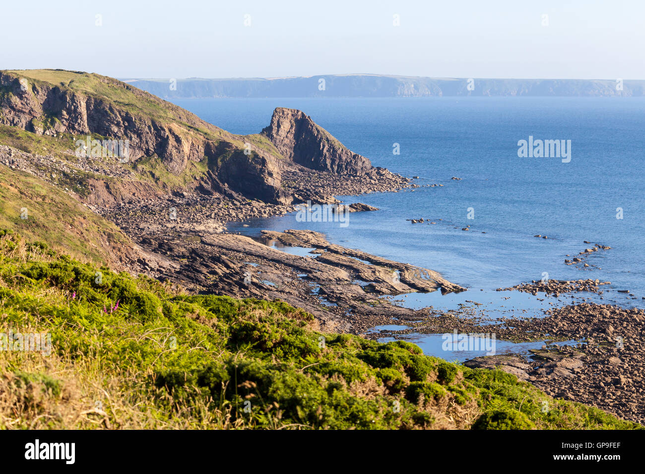 Rickets Head between Newgale and Nolton Haven, Pembrokeshire Stock ...
