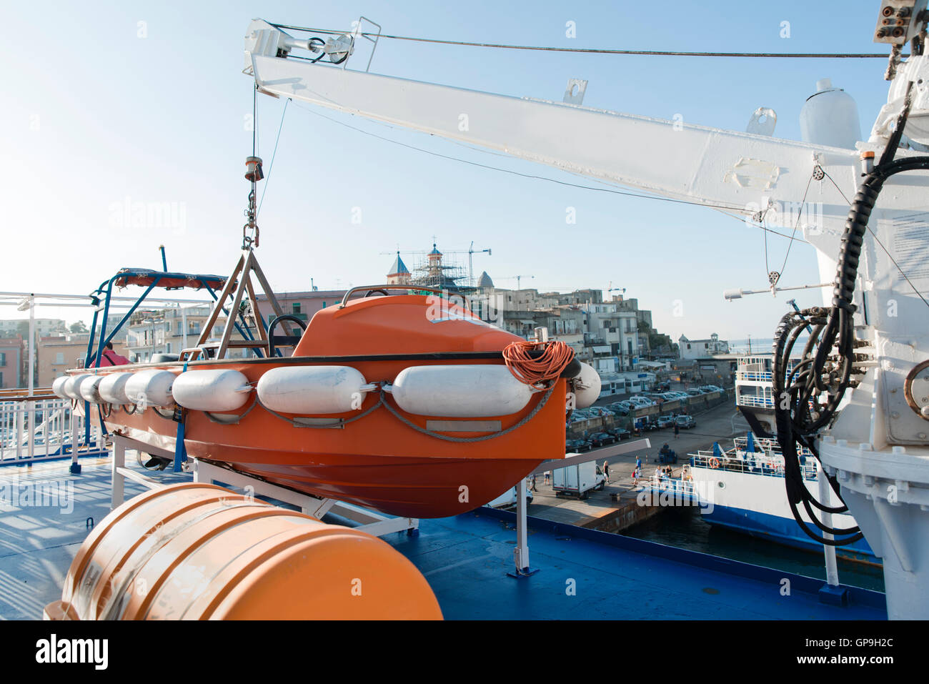 Lifeboat davit hi-res stock photography and images - Alamy