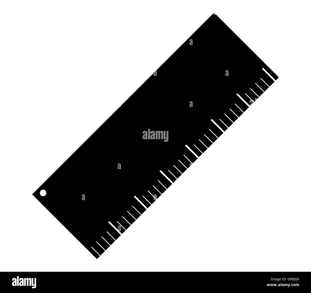 Ruler icon to school Stock Photo - Alamy