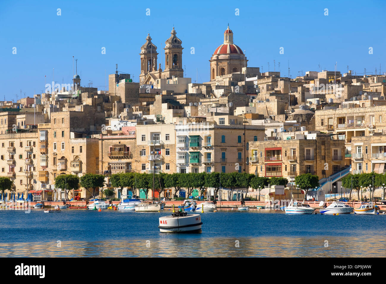 Valletta skyline, Malta Stock Photo - Alamy
