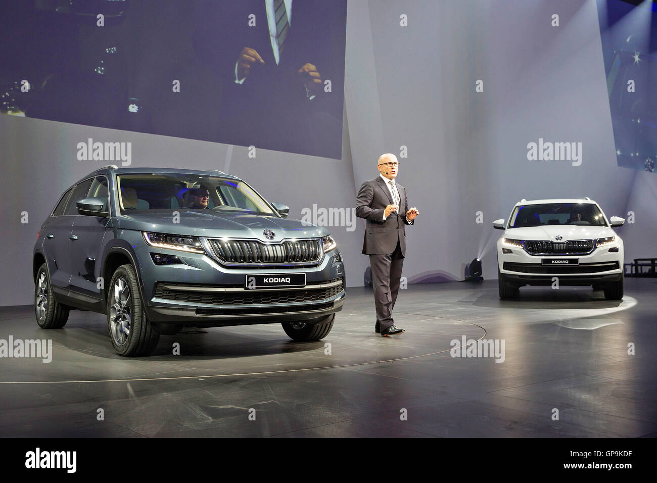Bernhard Maier, Skoda Kodiaq, SUV car, World premiere Stock Photo - Alamy