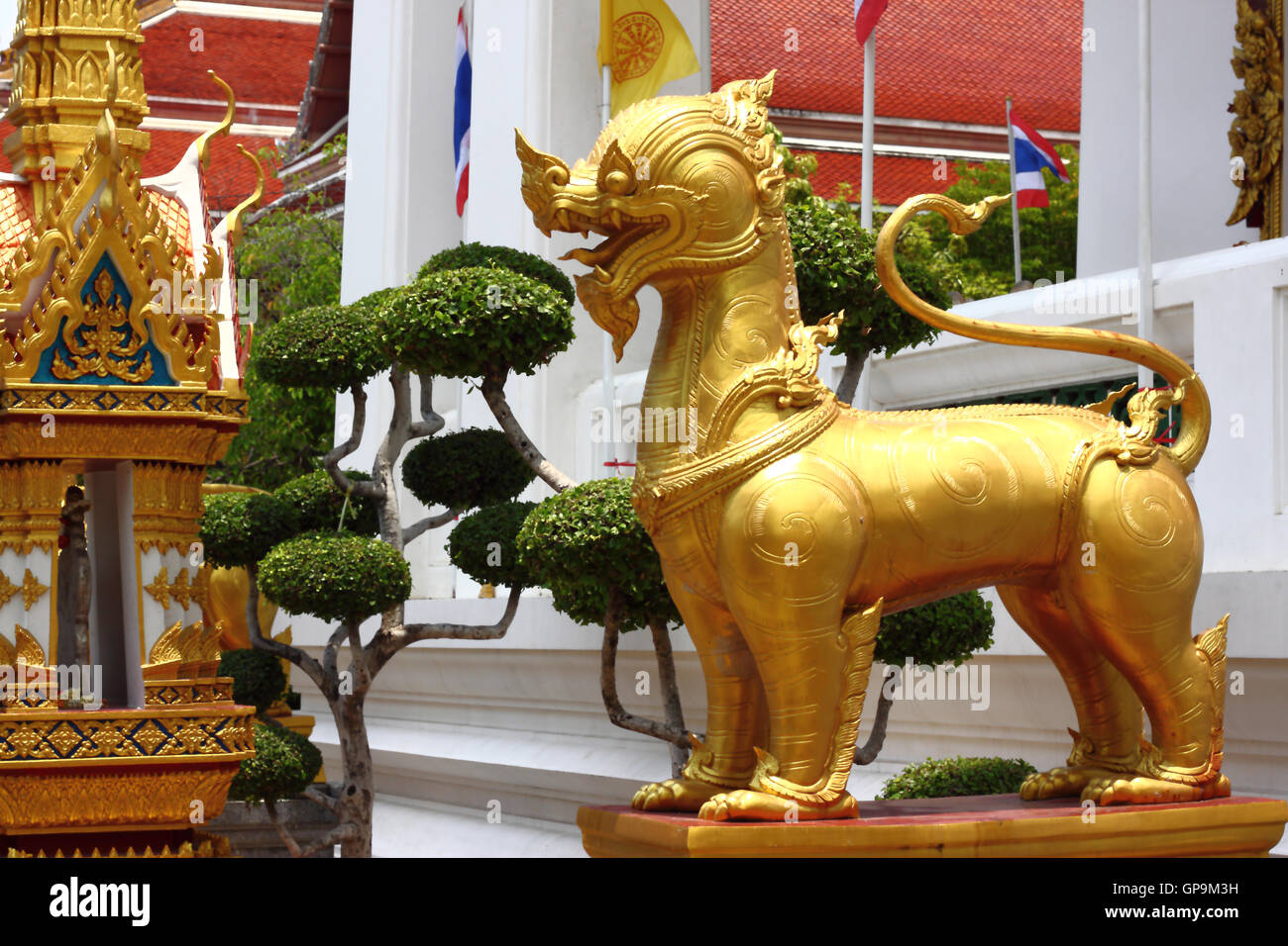 The golden bell at temple in thailand Stock Photo - Alamy