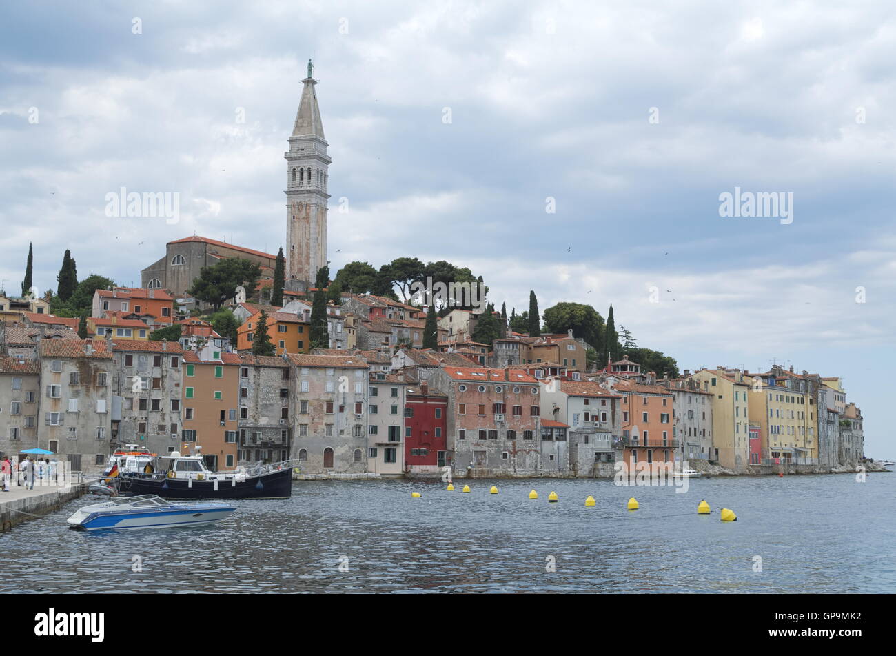 City Rovinj Rovigno in Istria, Croatia from the Port Stock Photo - Alamy