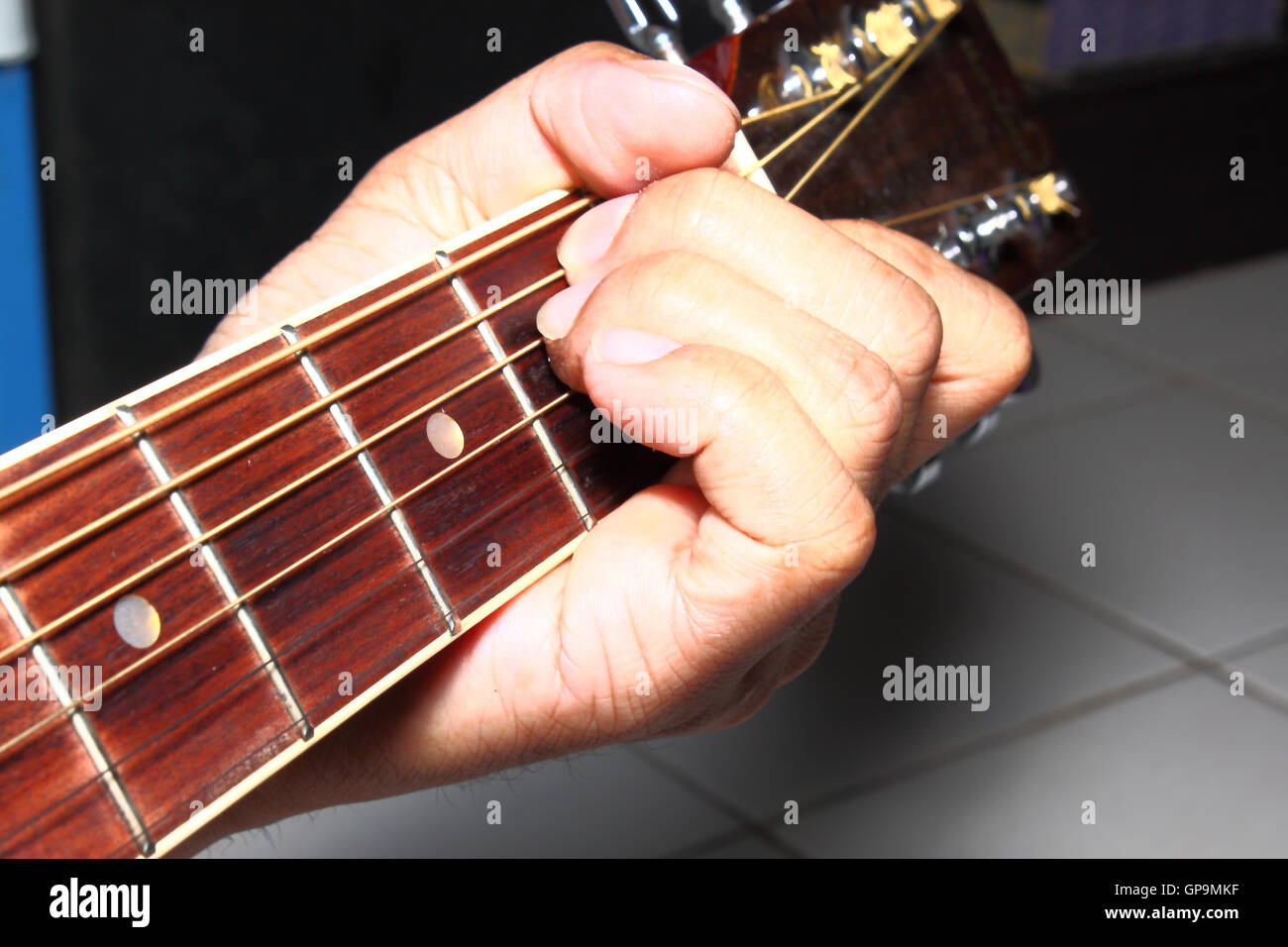 Guitar chords hi-res stock photography and images - Alamy