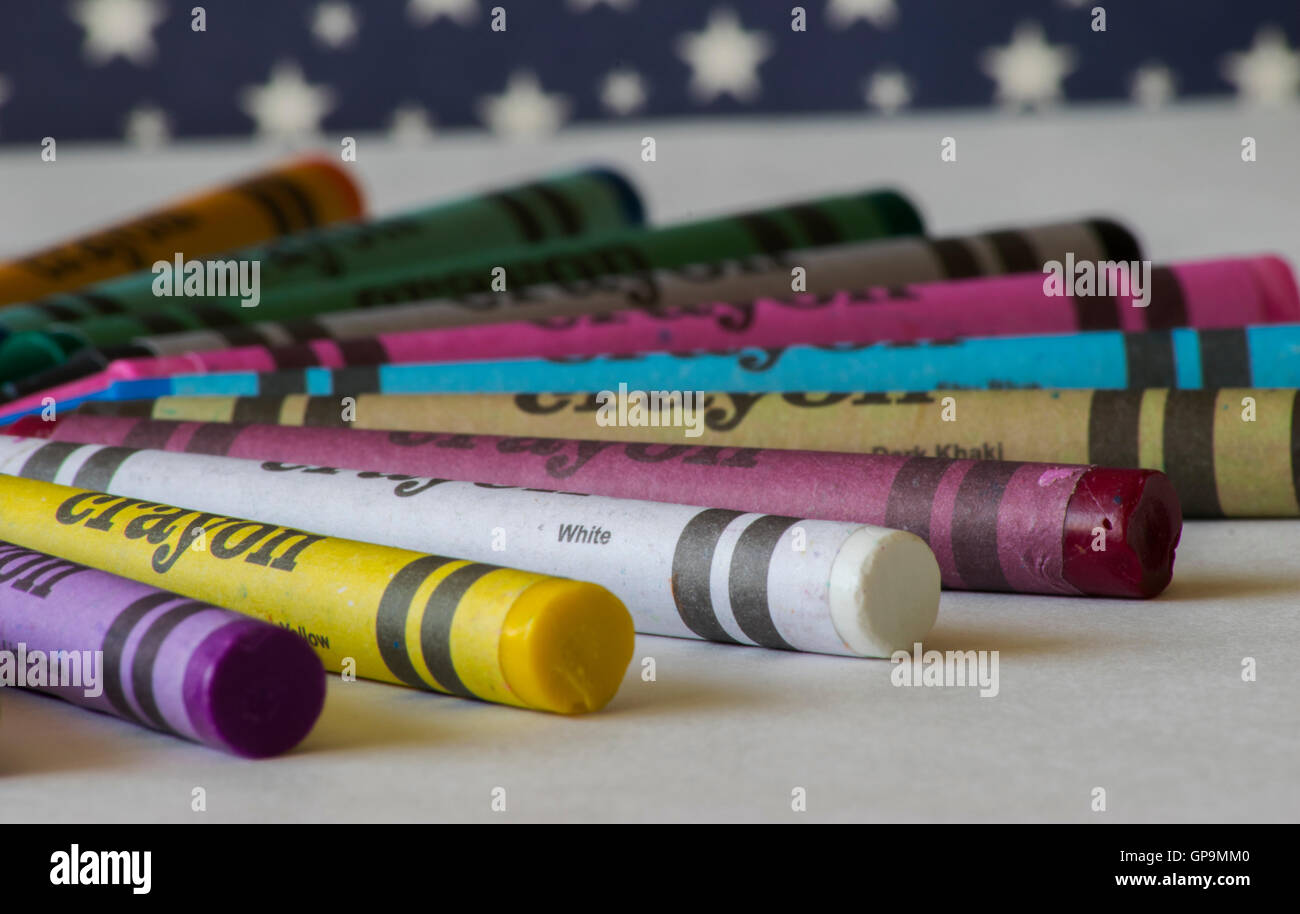 White crayon center Stock Photo - Alamy