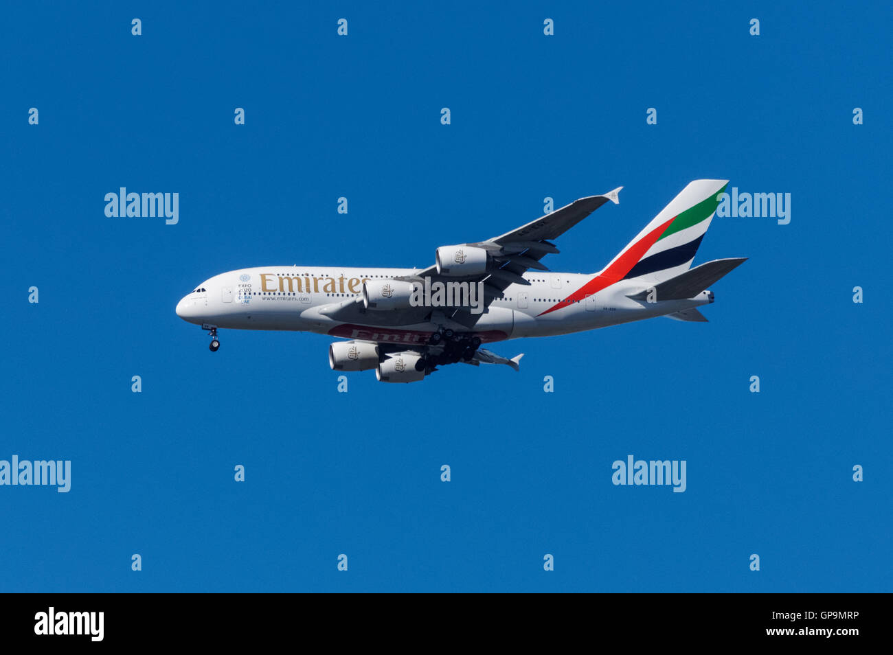 Emirates airbus a380 airport hi-res stock photography and images - Alamy