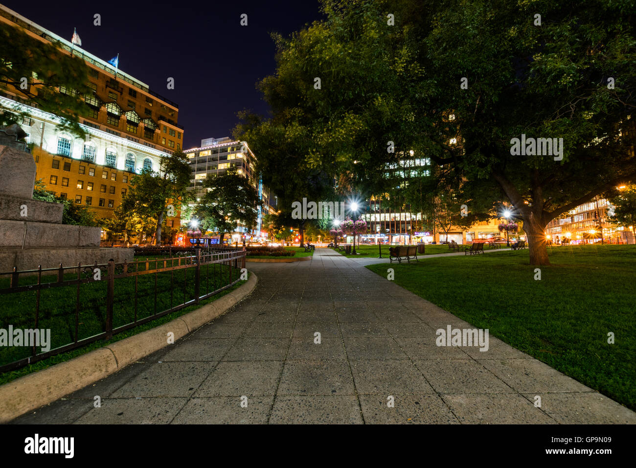 Long Exposure of Farragut Square in Downtown Washington, District of ...
