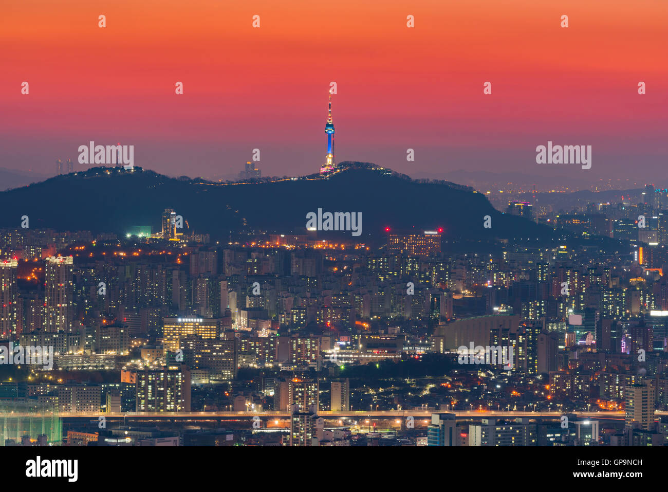 Seoul City Skyline, The best view of South Korea Stock Photo - Alamy