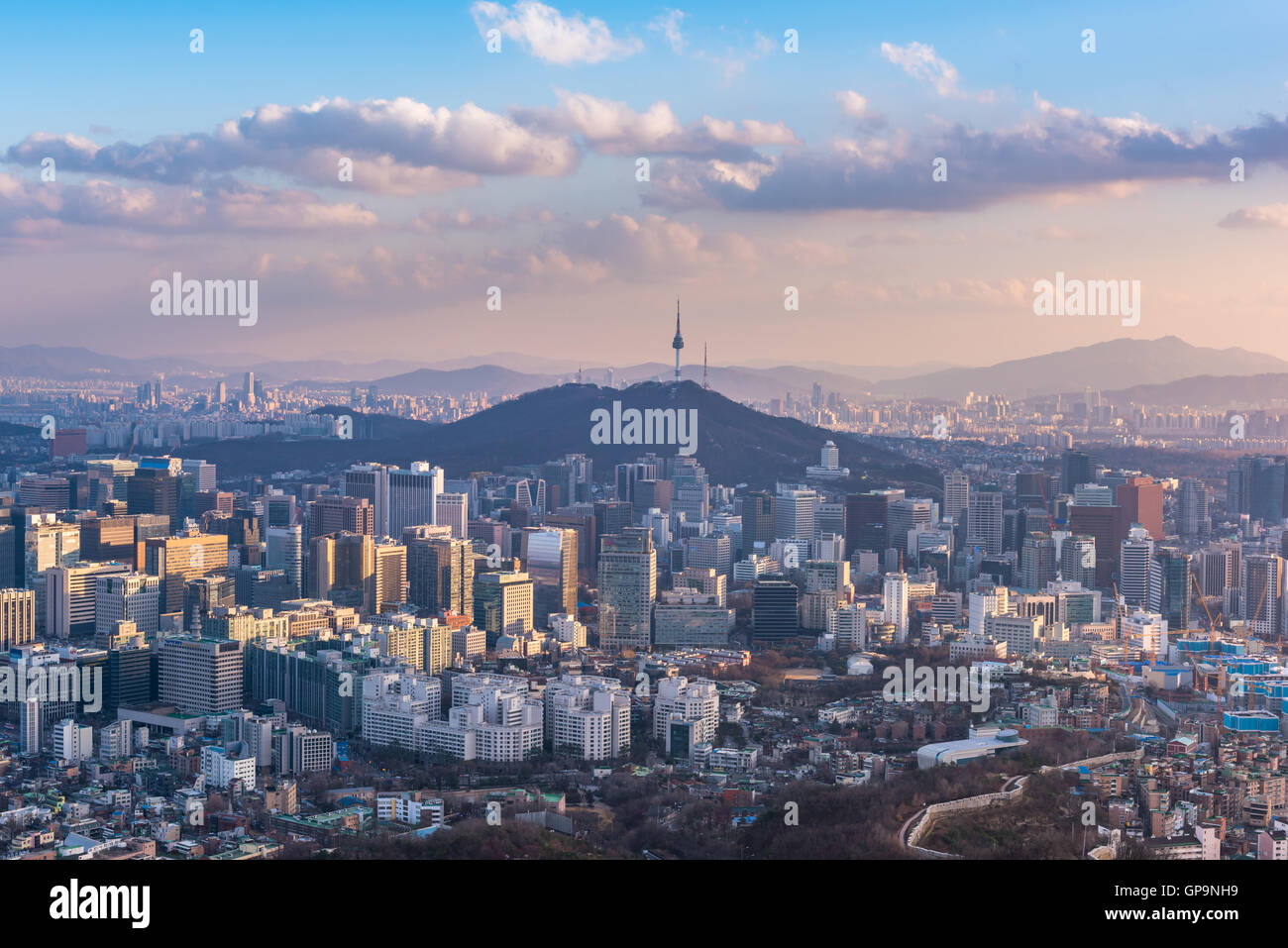 Seoul City Skyline, The best view of South Korea Stock Photo - Alamy