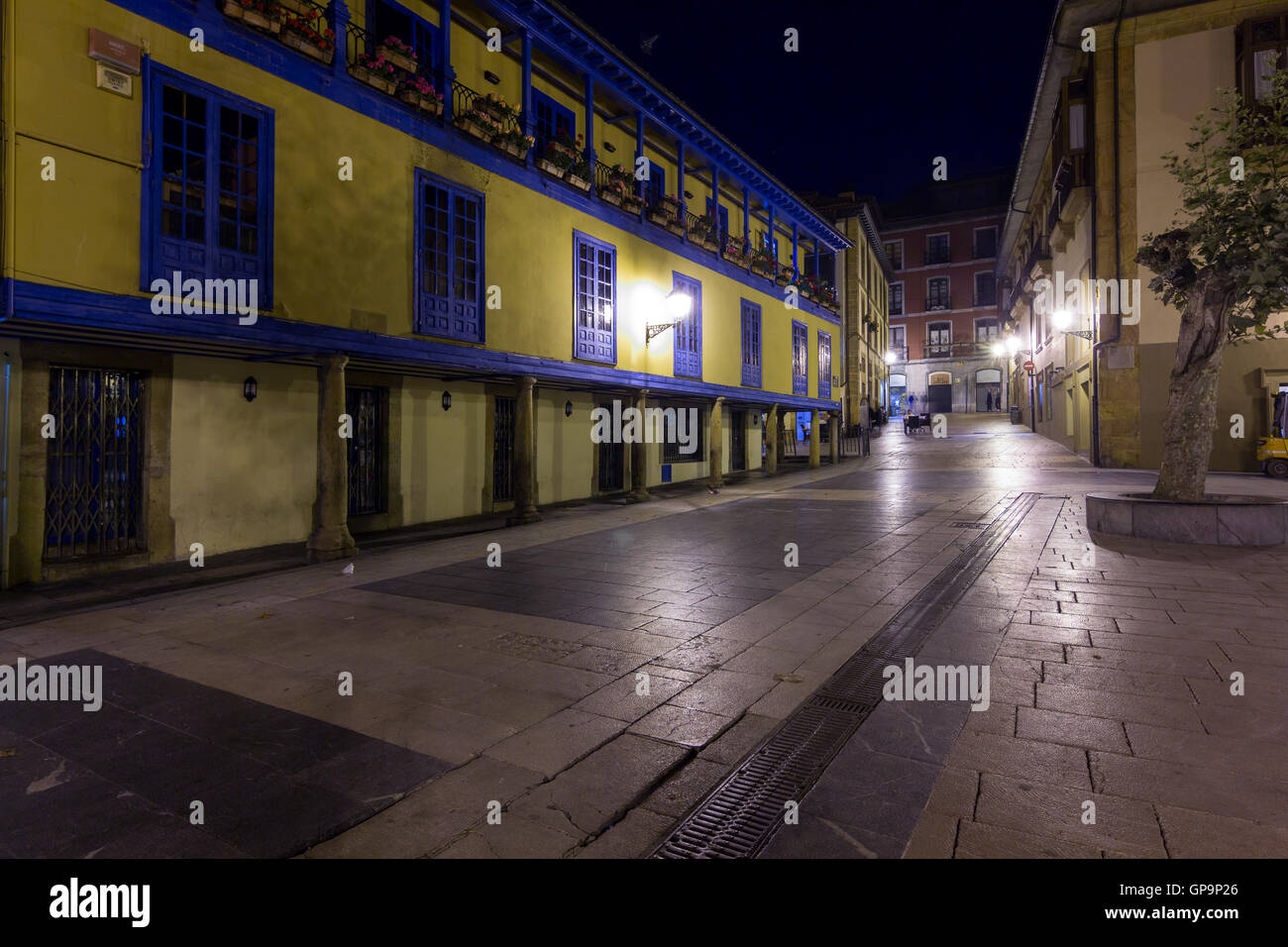Night view of famous city of Vigo, Spain Stock Photo - Alamy