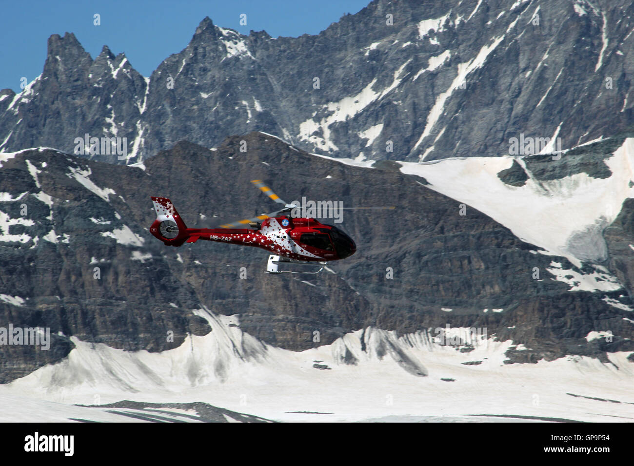 Zermatt helicopter hi-res stock photography and images - Alamy