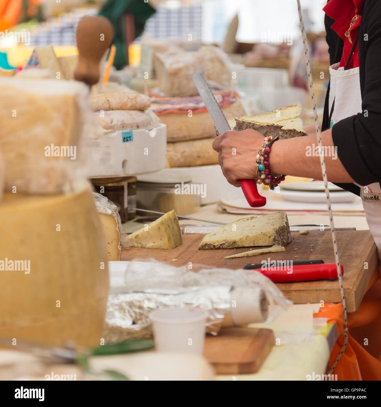 Large group of cheeses hi-res stock photography and images - Alamy