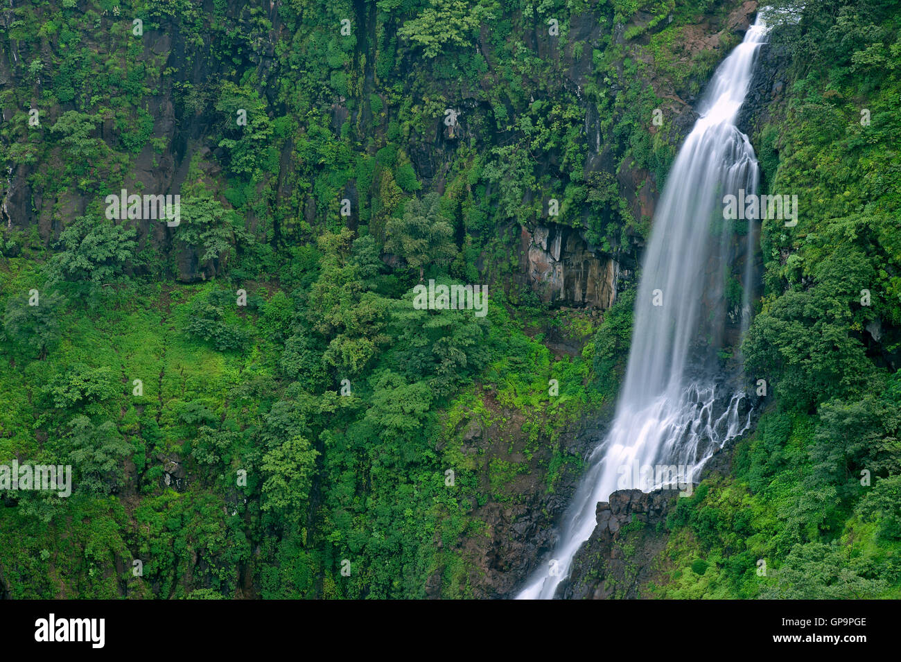 The image of Thoseghar waterfall in Satara, Maharashtra, western ghats ...