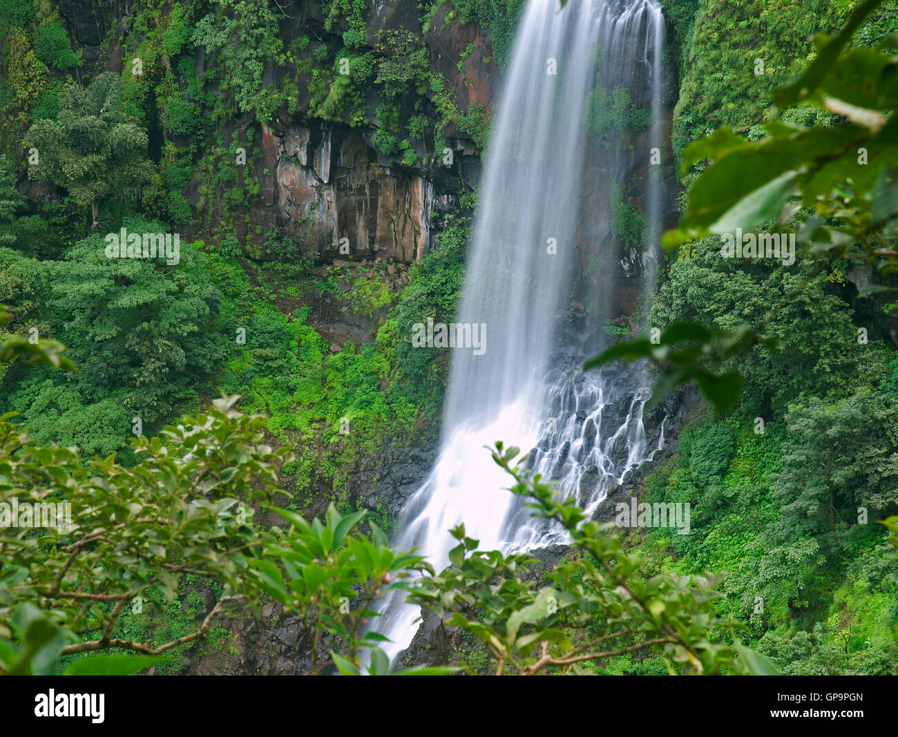 The image of Thoseghar waterfall in Satara, Maharashtra, western ghats ...