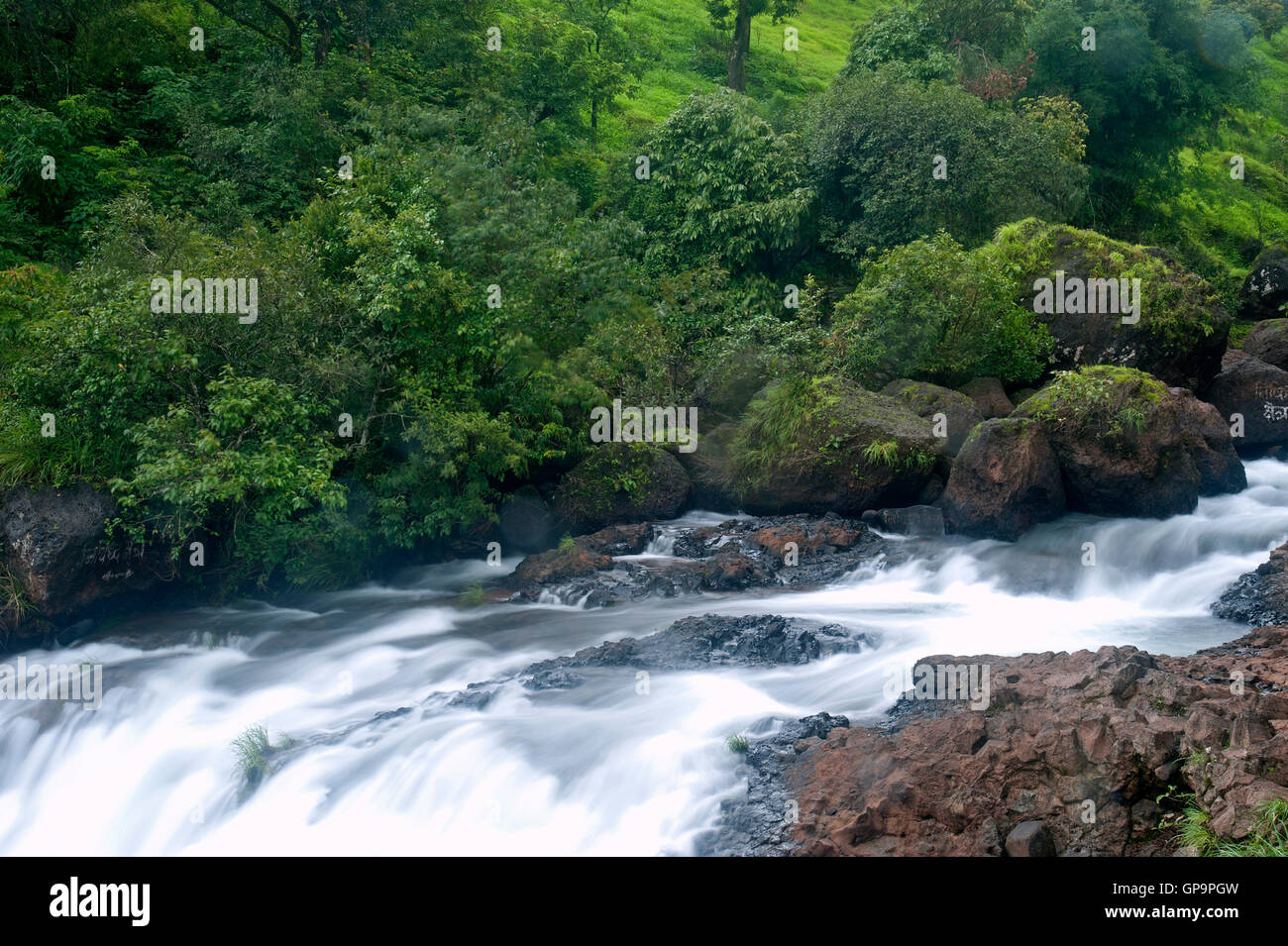The image of Stream in Satara, Maharashtra, western ghats, monsoon ...