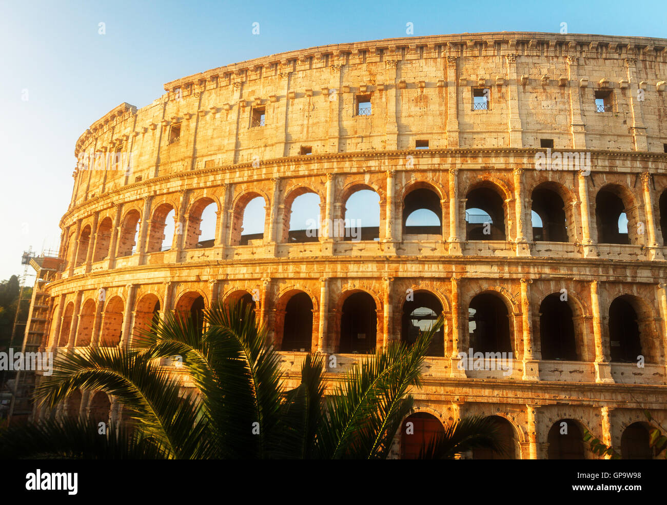 Colosseum at sunset in Rome, Italy Stock Photo - Alamy