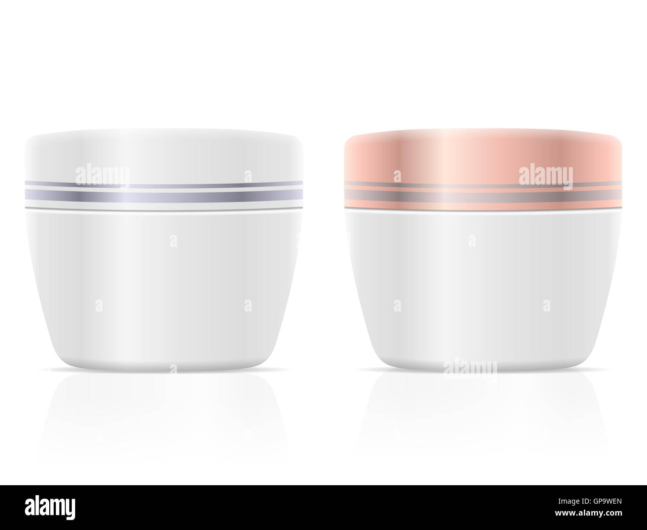 Face cream container on a white background Stock Photo - Alamy