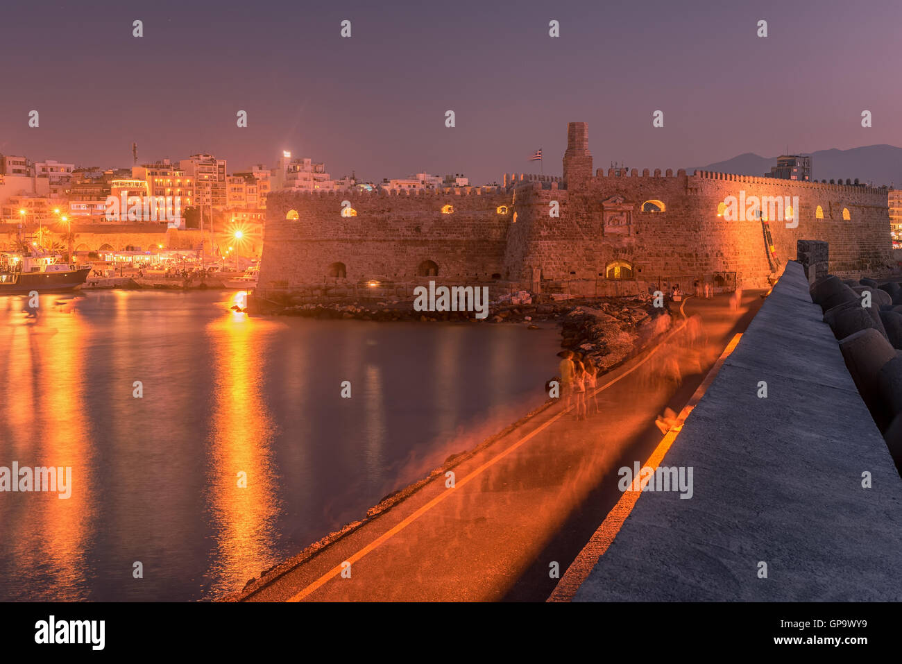 Harbor and Old Town of Heraklion, Crete, Greece Stock Photo - Alamy