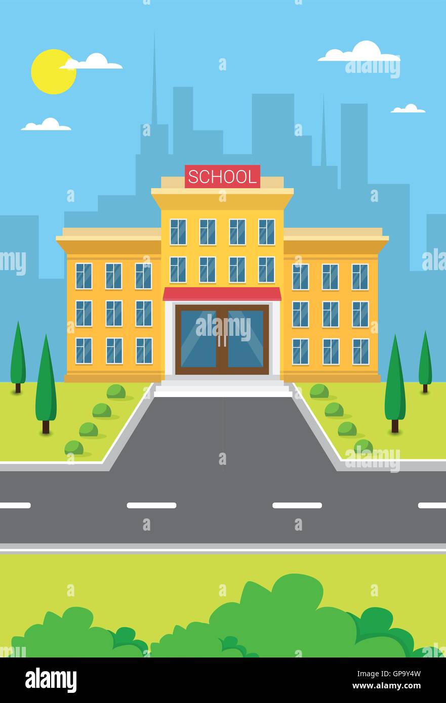 Architecture background building campus Stock Vector Images - Alamy