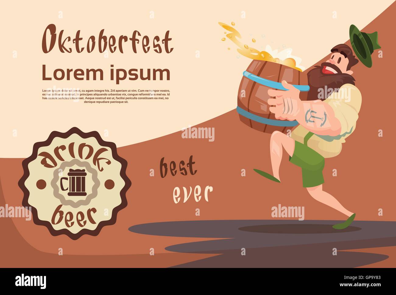 Oktoberfest men design germany hi-res stock photography and images - Alamy