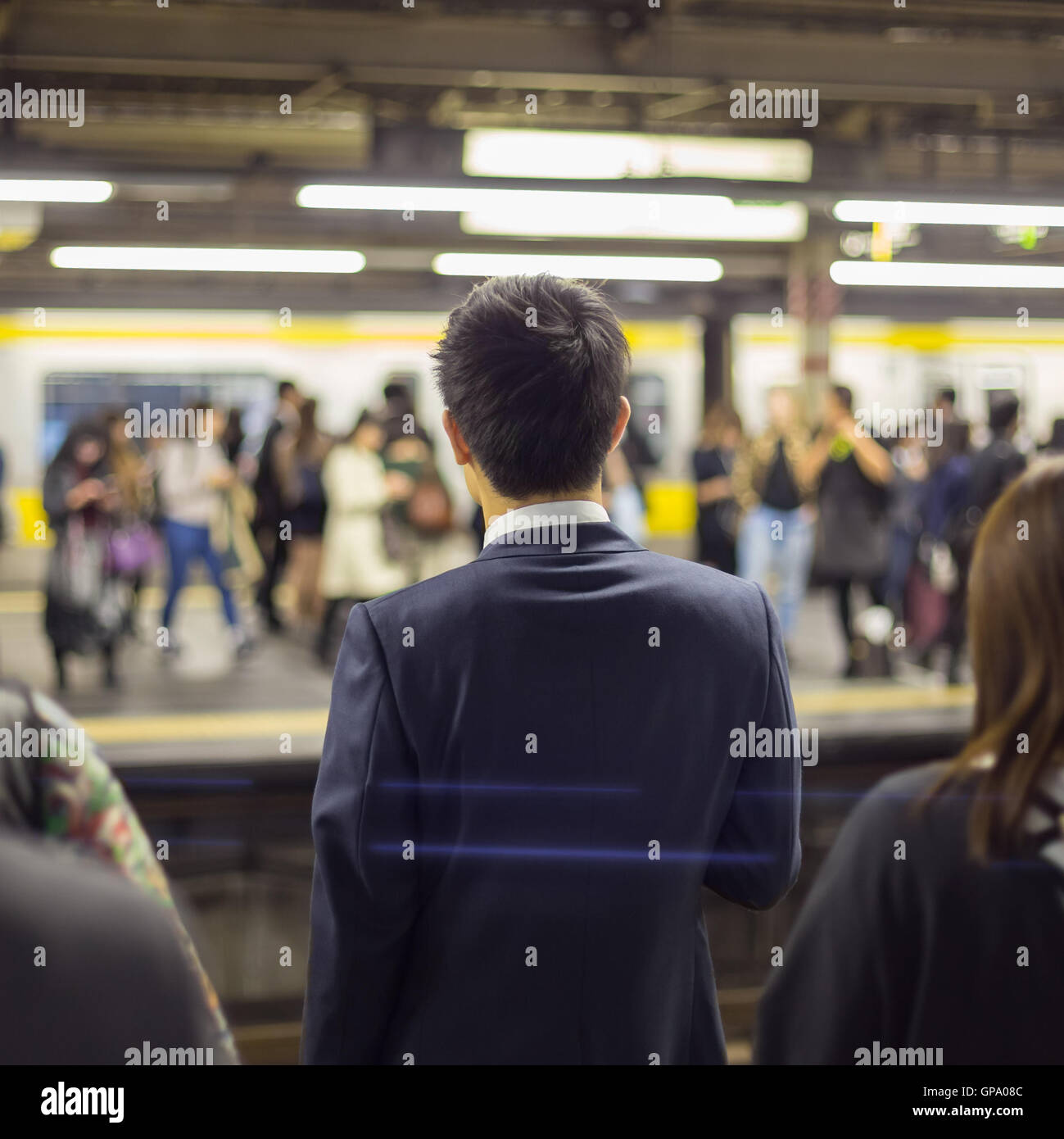 Tokyo metro station commute hi-res stock photography and images - Alamy