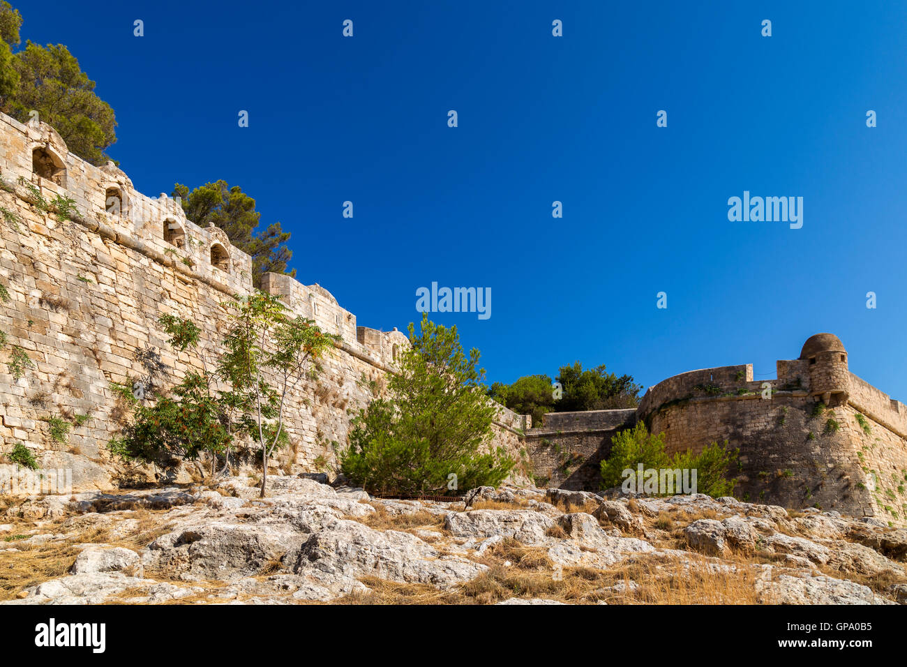 Venetian fortress rethymno crete hi-res stock photography and images ...