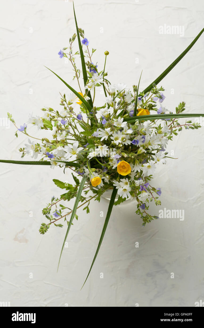 Small flowers in summer bouquet Stock Photo - Alamy
