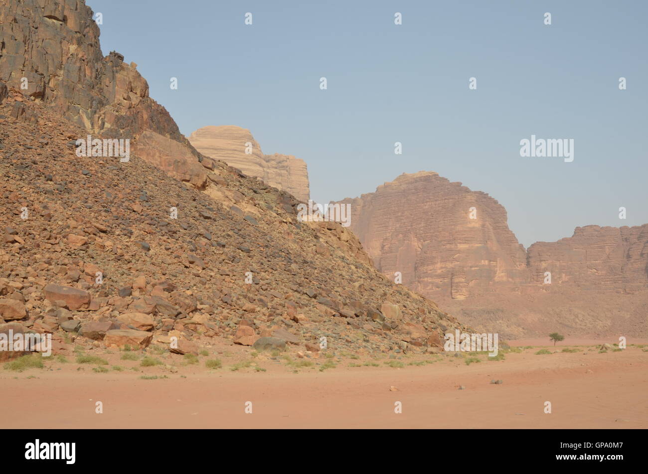 Wadi Rum also known as The Valley of the Moon, Jordan Stock Photo - Alamy