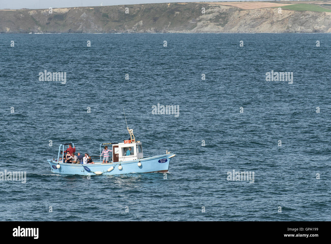 Island Maid, a pleasure boat full of holidaymakers mackerel fishing in ...