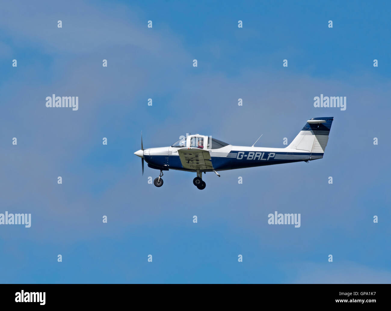 PIPER PA-38 Tomahawk G-BRLP Trainer aircraft at Inverness Airport. SCO ...