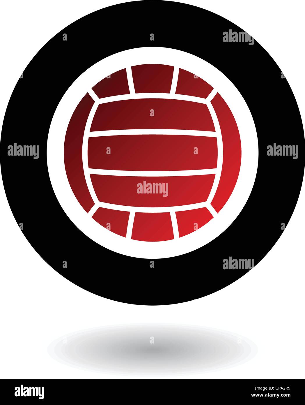 Game volleyball on beach in Stock Vector Images - Alamy