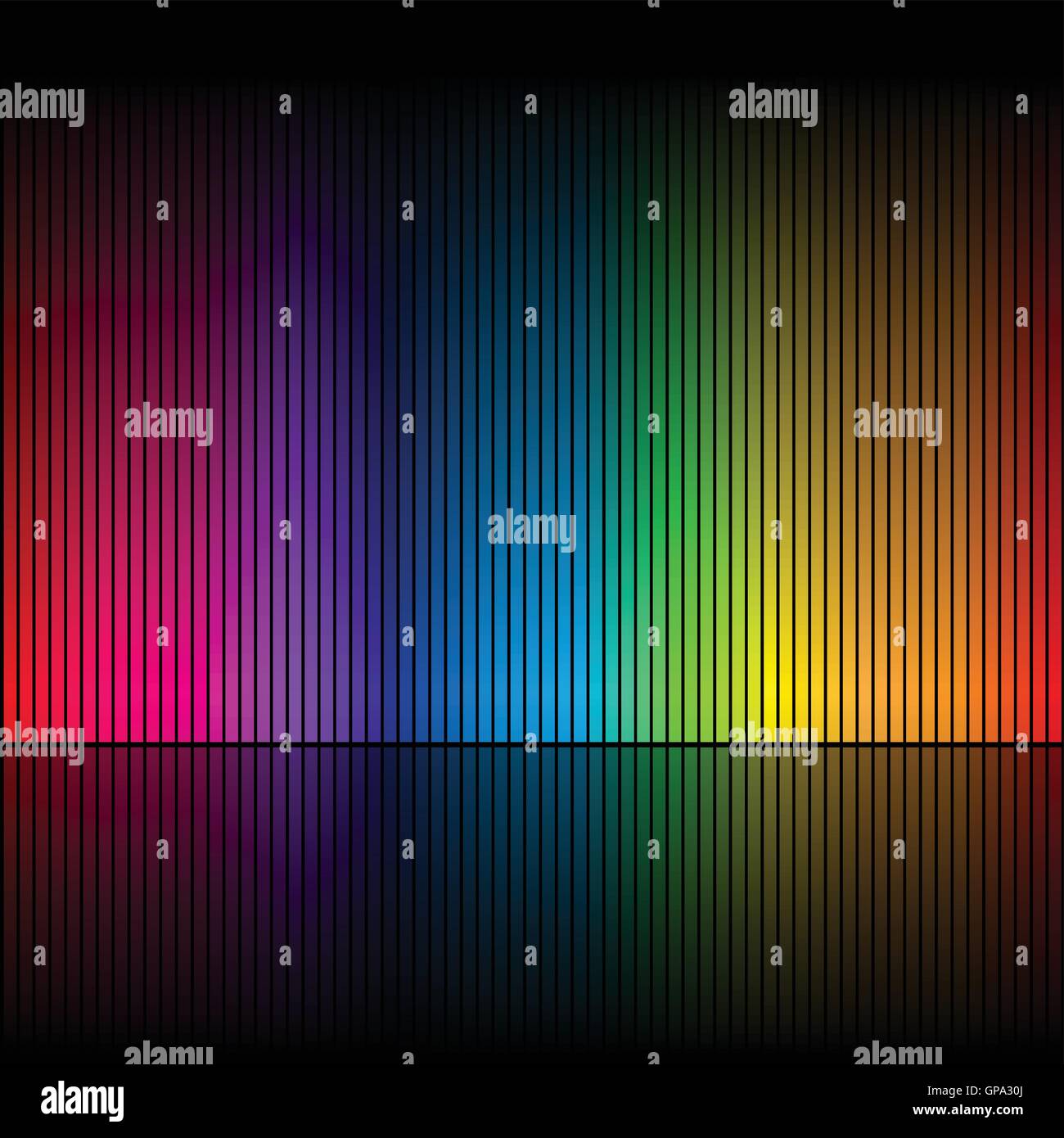 Abstract rainbow colours on a black background Stock Vector Image & Art ...