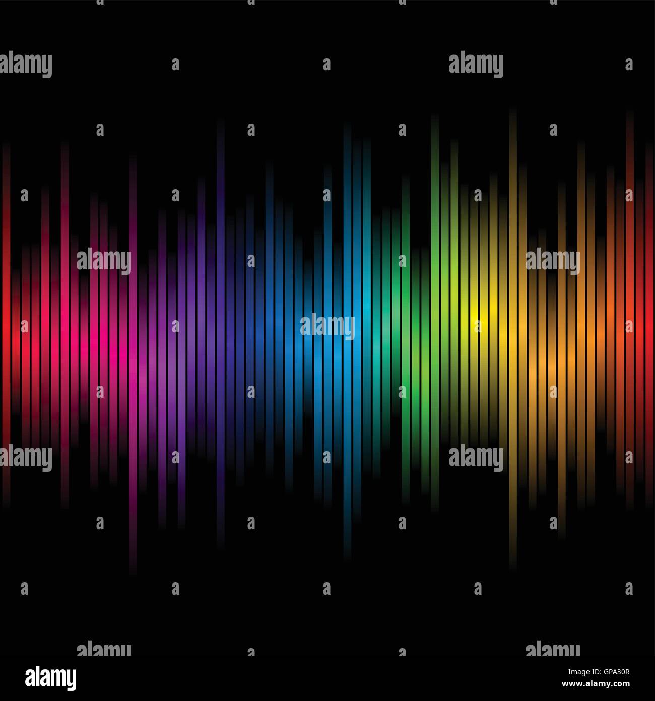Abstract rainbow colours on a black background Stock Vector Image & Art ...