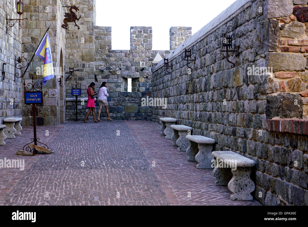 Castello di Amorosa winery castle.near Calistoga,Napa Valley,Northern ...